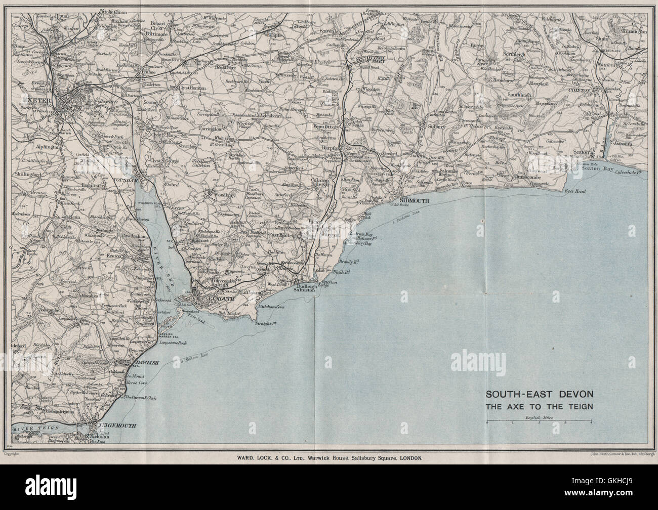 Mappa di exmouth Banque de photographies et d’images à haute résolution ...