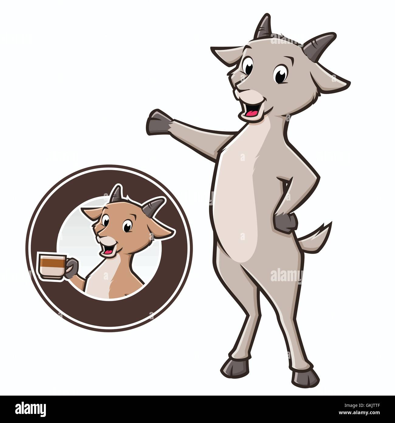 Goat cartoon Banque de photographies et d’images à haute résolution - Alamy