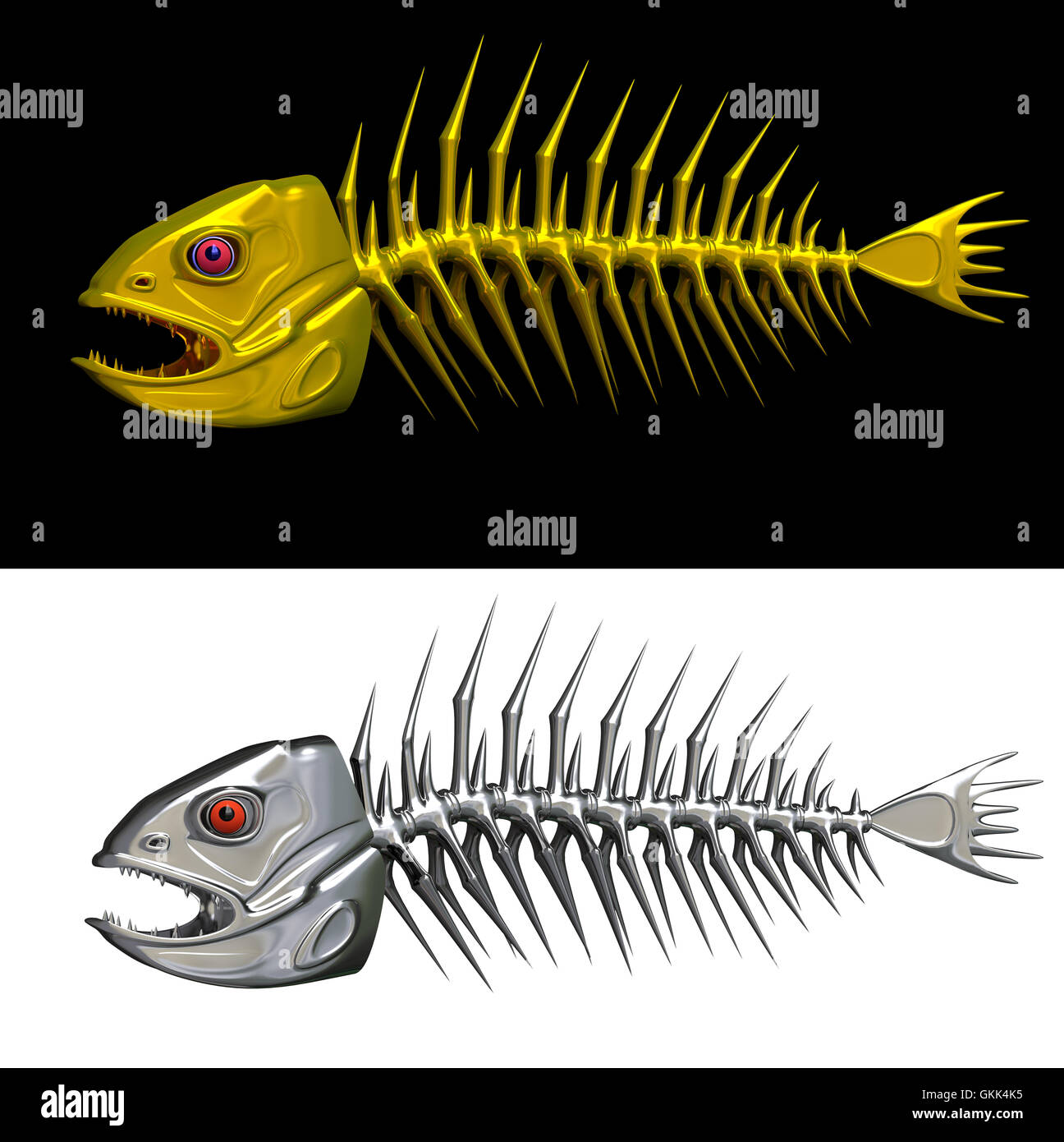 Skeleton fish Banque de photographies et d’images à haute résolution ...