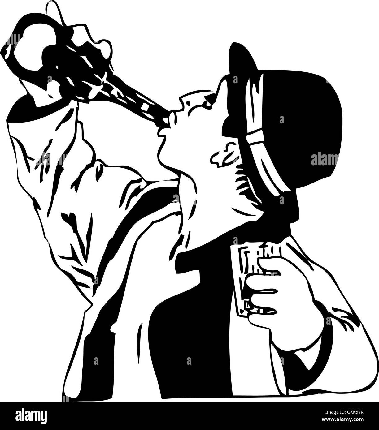 Dessin homme ivre Banque de photographies et d’images à haute ...