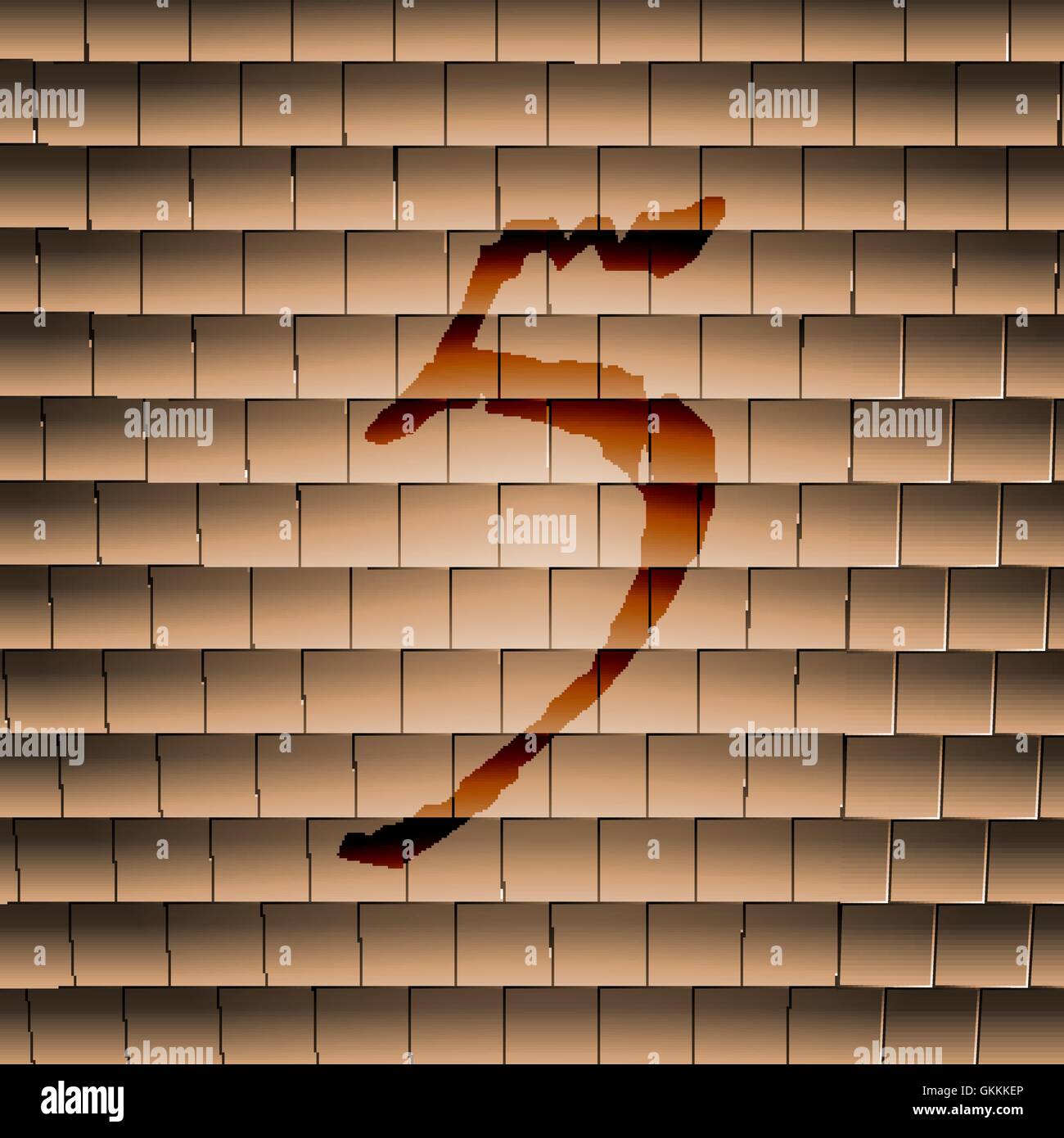 Numéro cinq, symbole icône moderne télévision web design avec ombre et ...