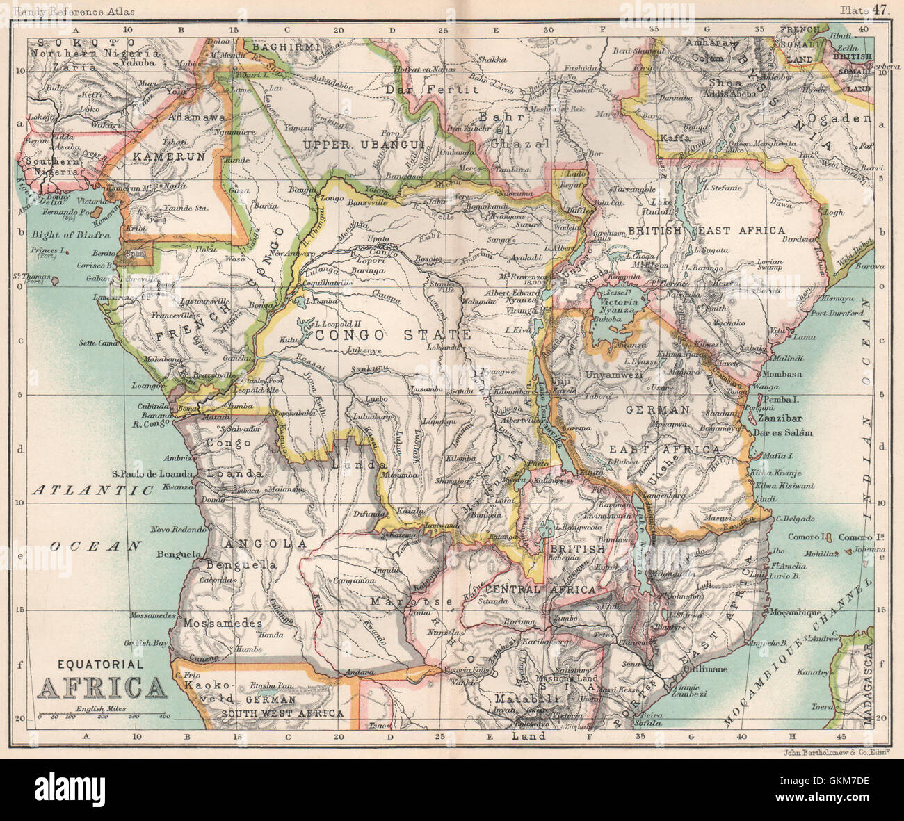 L'époque coloniale l'Afrique équatoriale. Etat du Congo. Kenya Tanzanie ...