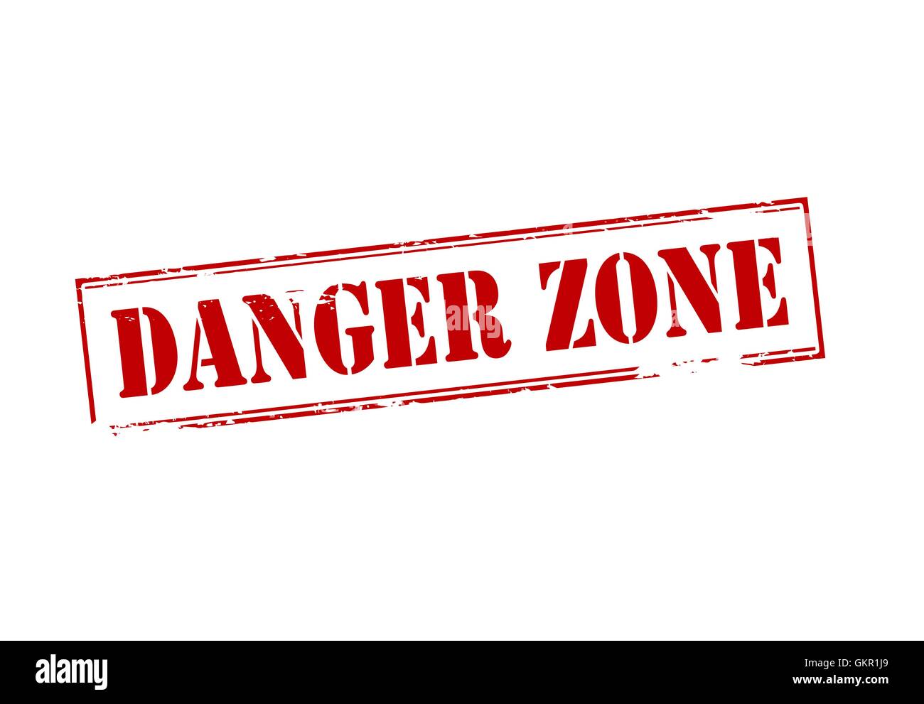 Zone de danger Banque d'images vectorielles - Alamy
