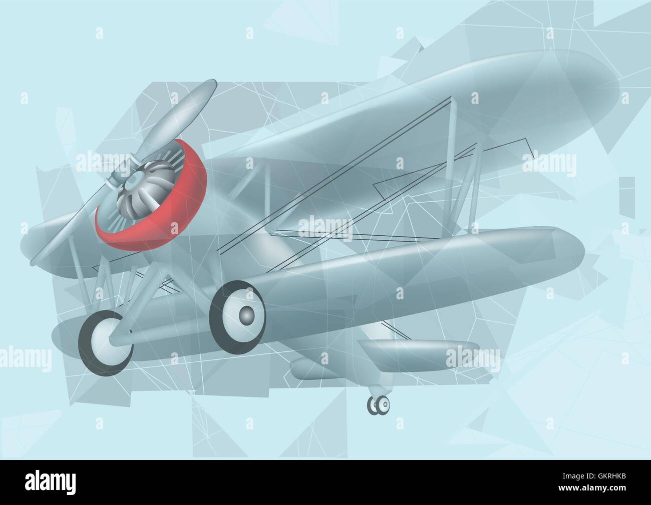 Fuselage biplane Banque d'images vectorielles - Alamy