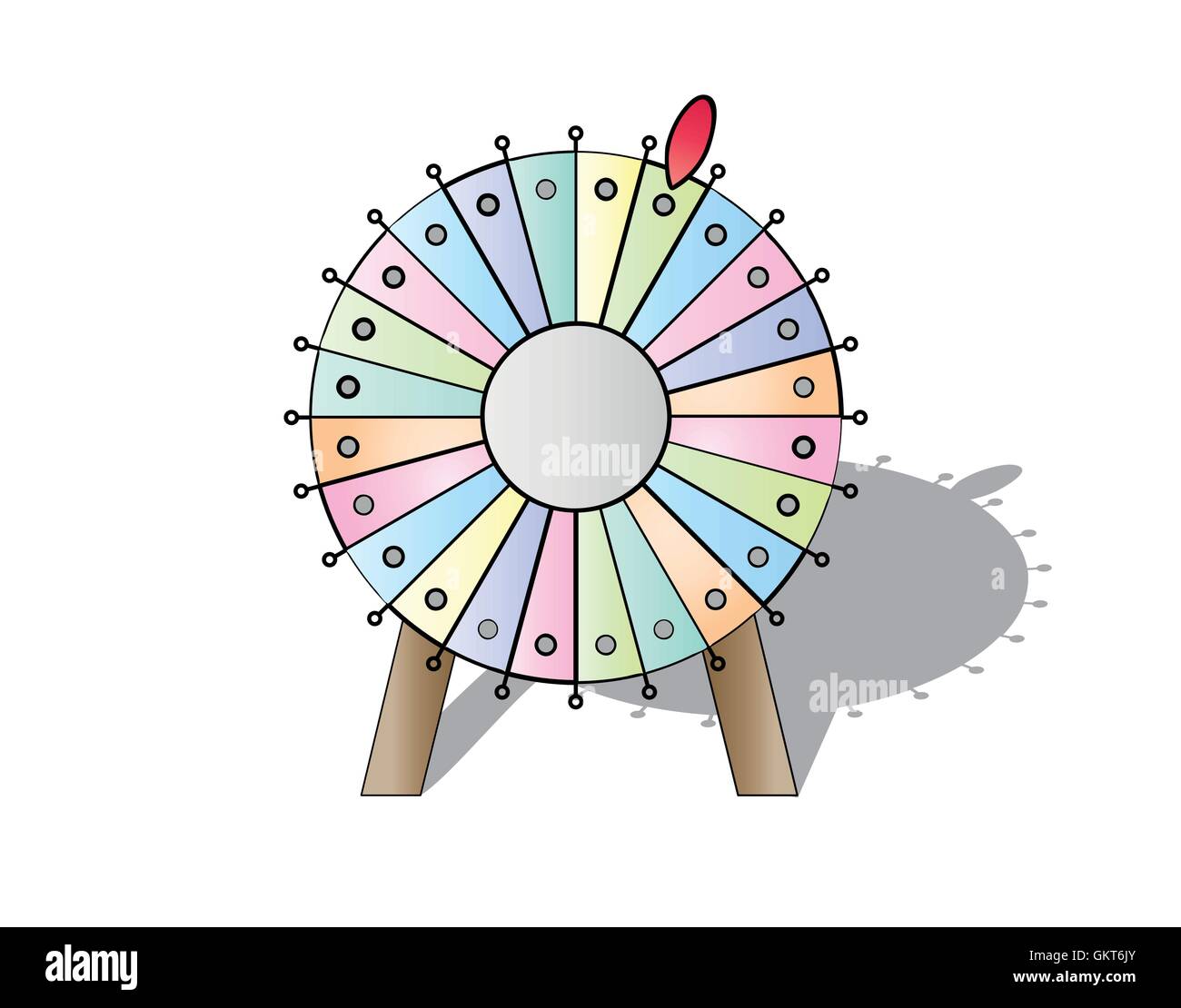 Roue de la chance roue de la chance Banque d'images vectorielles - Alamy