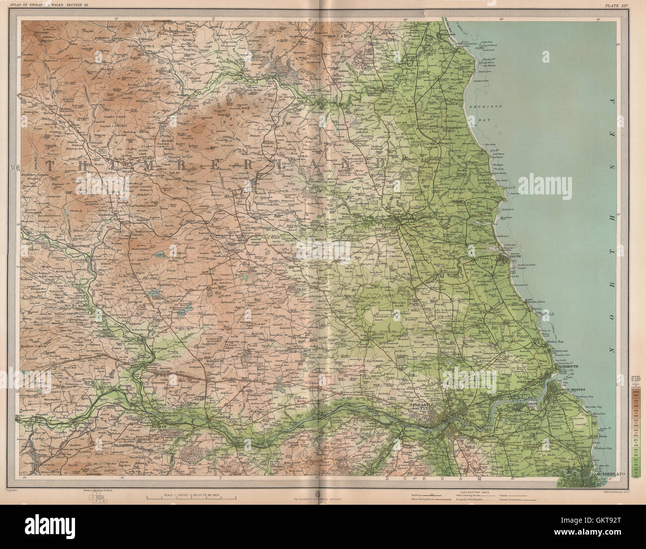 Carte de hexham Banque de photographies et d’images à haute résolution ...