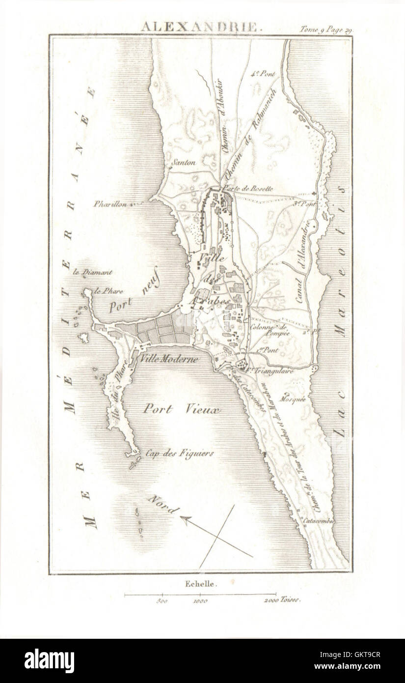 Map of alexandria egypt Banque d'images détourées - Alamy