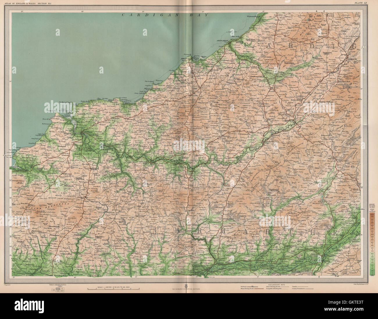 Carte de carmarthen Banque de photographies et d’images à haute ...