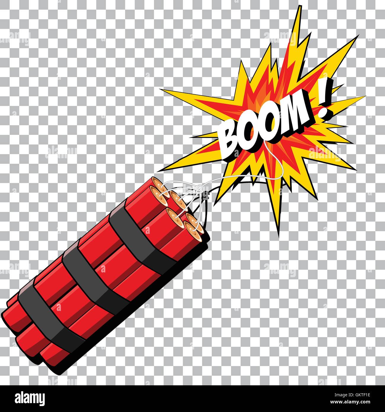 Boom de la dynamite. Comic Book explosion Image Vectorielle Stock - Alamy