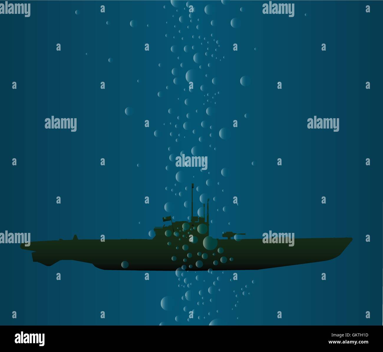 Submarine u boat Banque d'images vectorielles - Alamy