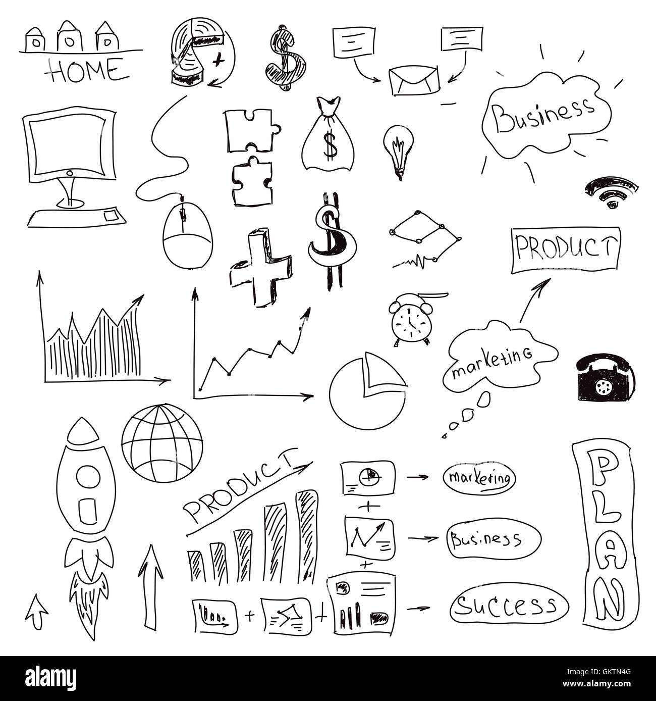 Symboles graphiques sur blanc. Vector illustration Image Vectorielle ...