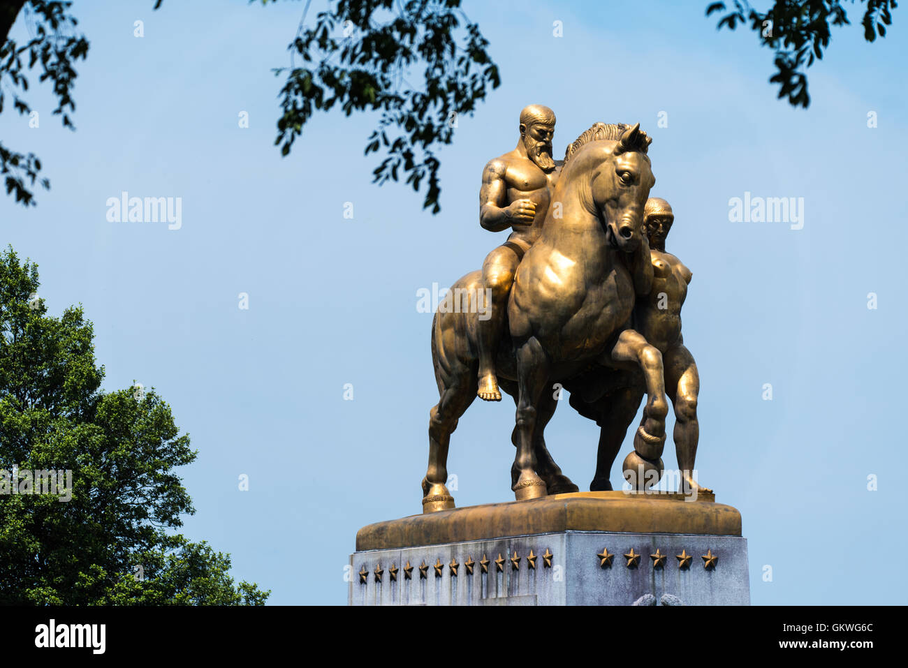 WASHINGTON, DC, États-Unis — la statue Valor, créée par Leo Friedlander ...