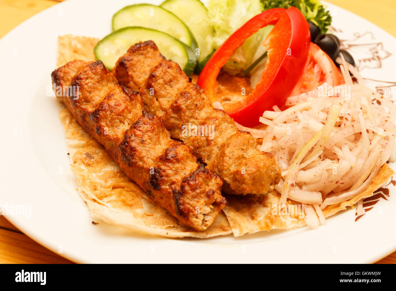 Barbecue japanese yakitori beef kebab Banque de photographies et d ...