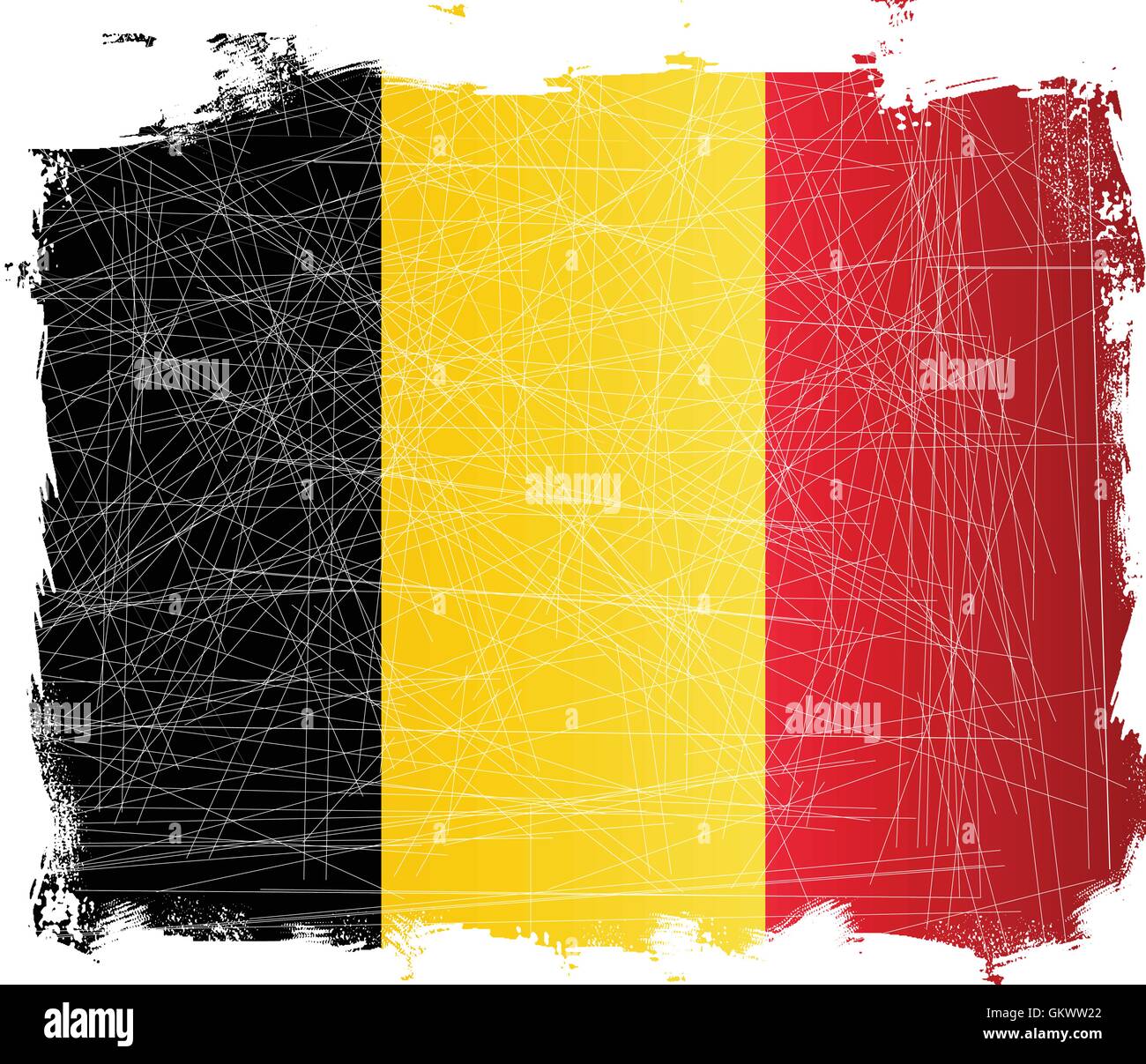 Drapeau de grunge de la belgique Banque d'images vectorielles - Alamy