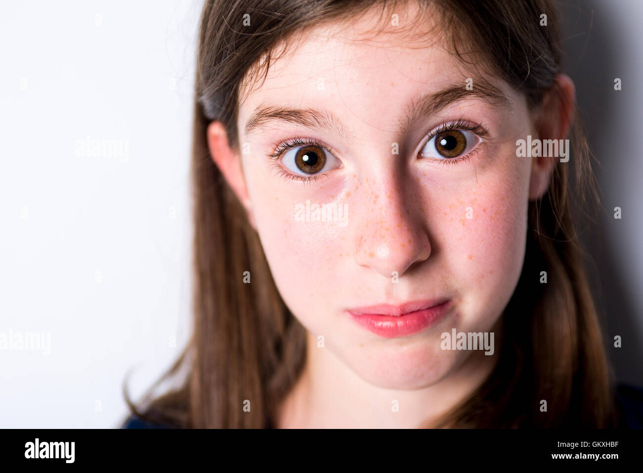 10 year old girl studio Banque de photographies et d’images à haute ...