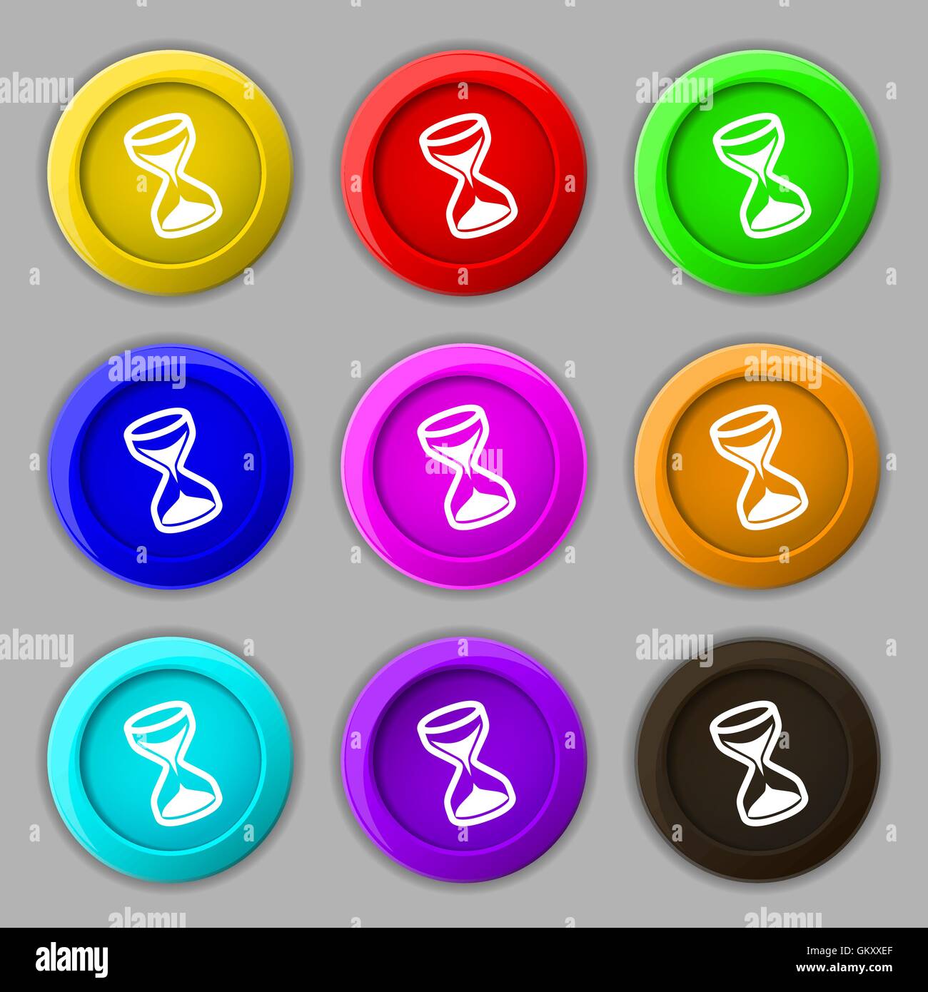 Icône De Symbole Sablier Banque d'image et photos - Alamy