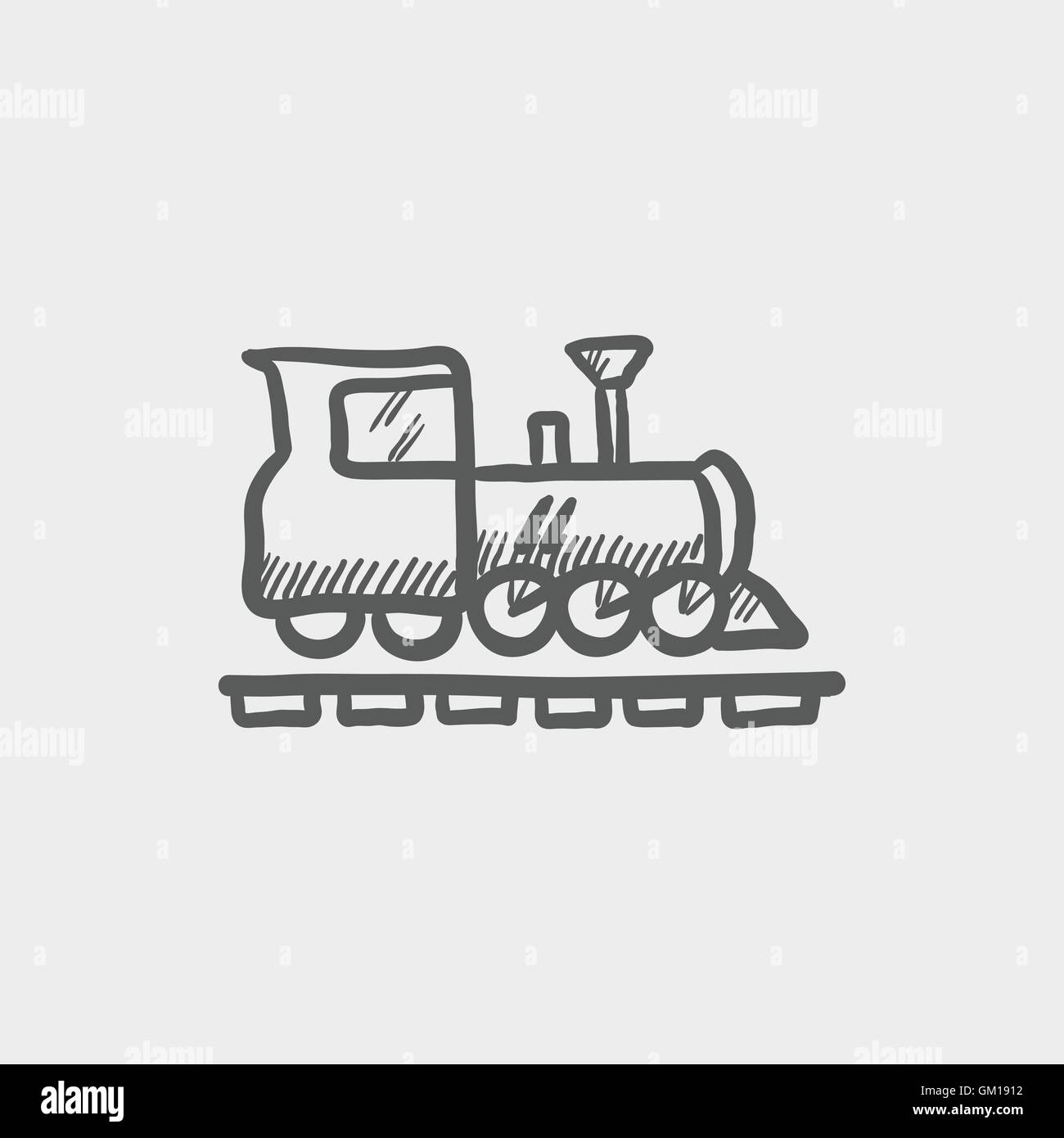 Train touristique ancien Banque d'images vectorielles - Alamy