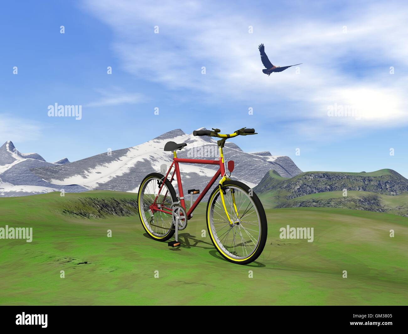 Vtt rouge Banque de photographies et d’images à haute résolution - Alamy