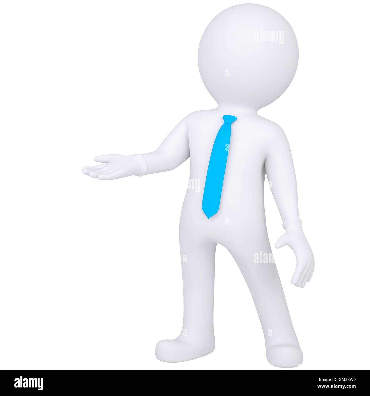 3d white man standing Photo Stock - Alamy