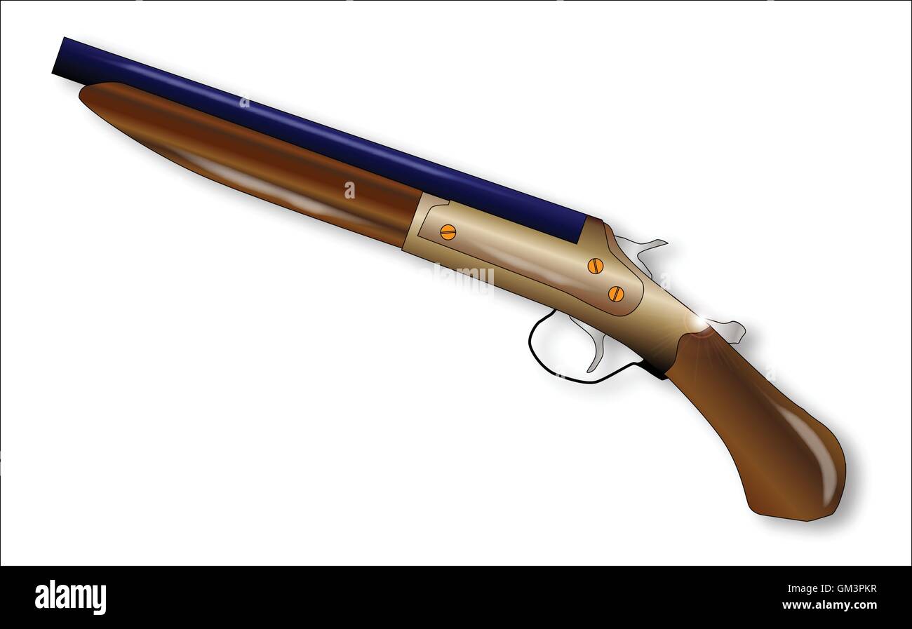 Fusil De Chasse Scié Fusil Canon Scié Pedersoli Howdah 45LC/410