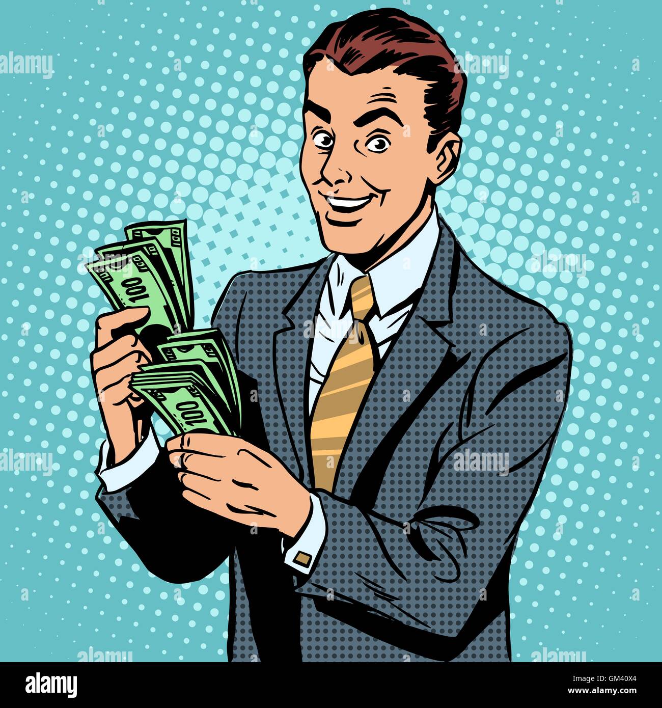 Cash counting Banque d'images vectorielles - Alamy