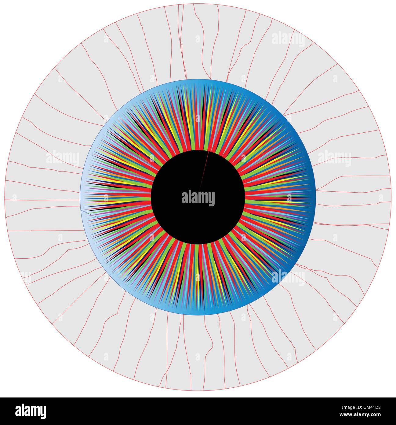 œil injecté de sang yeux Banque d'images vectorielles - Alamy
