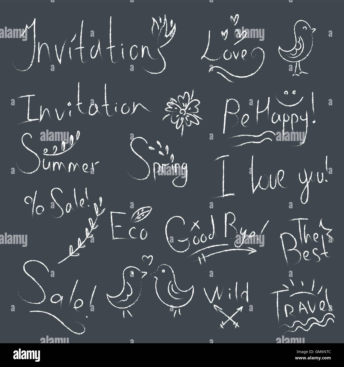 Tableau de lettrage Banque d'image et photos - Alamy