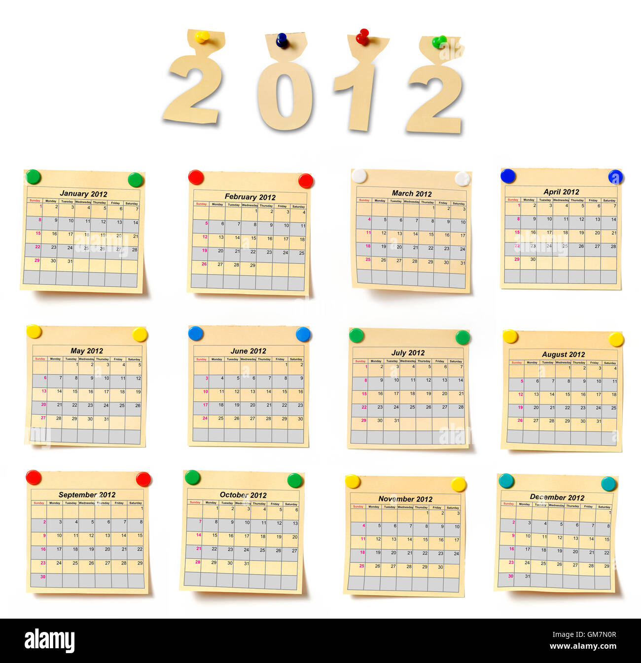 Calendriers muraux Banque de photographies et d’images à haute ...