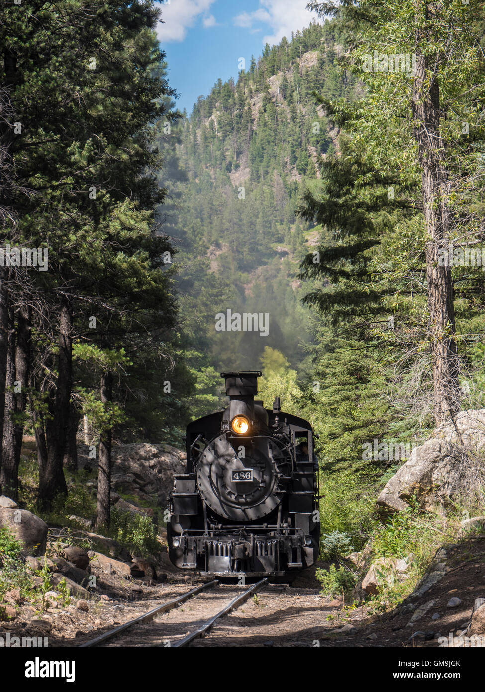 486 moteur approchant Needleton, Durango and Silverton Narrow Gauge ...