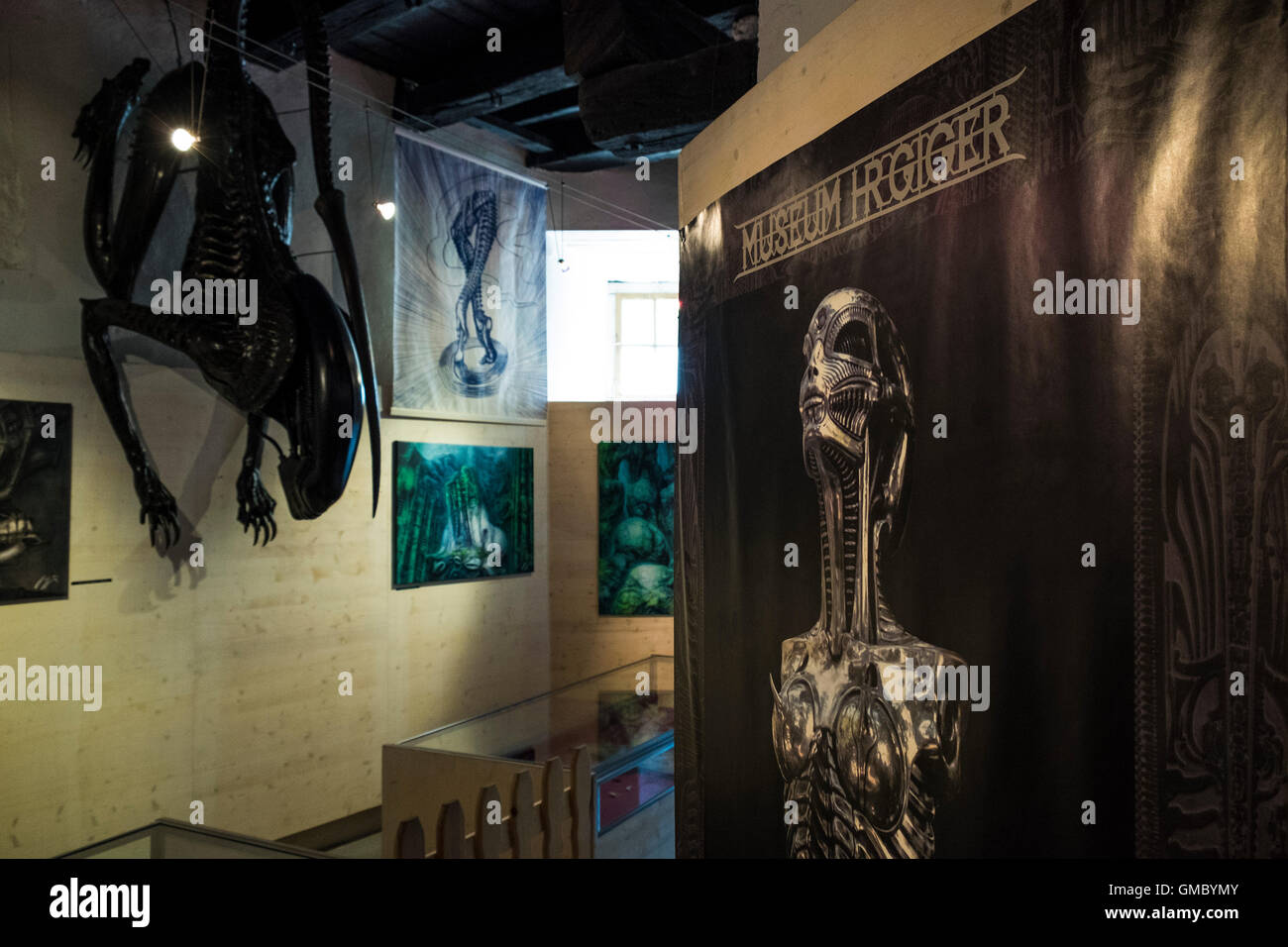 La Suisse, le canton de Fribourg, Gruyères, vieille ville, musée HR ...