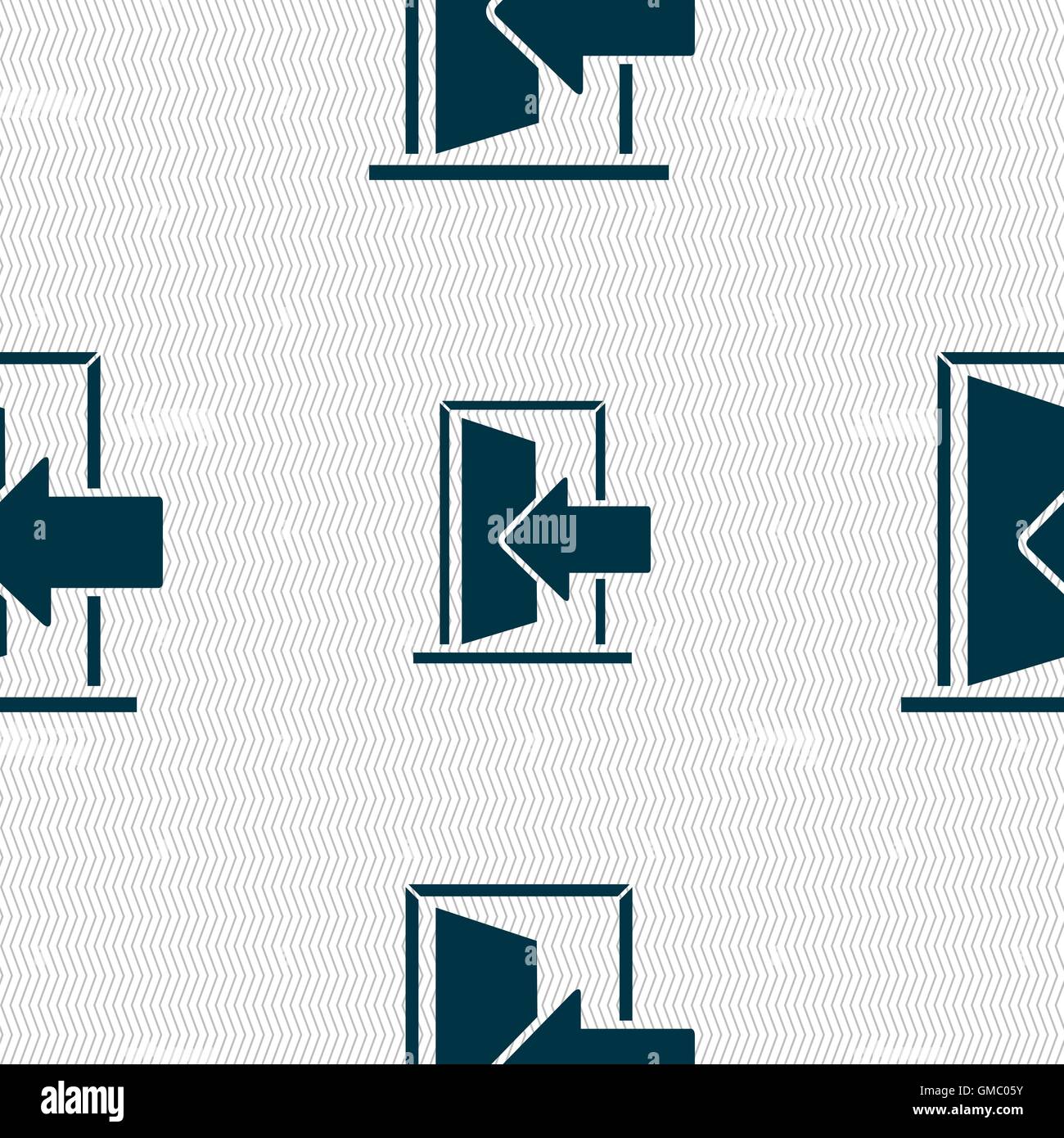 Porte, entrer ou sortir d'icon signe. Résumé fond transparent avec des ...