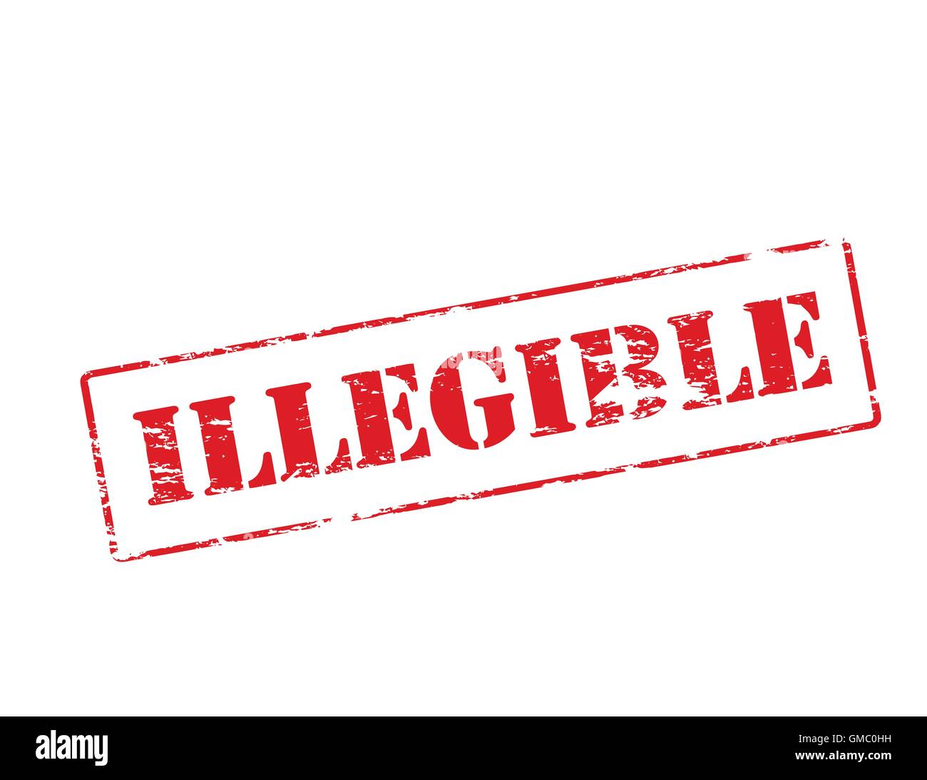 Timbre illisible Banque de photographies et d’images à haute résolution ...