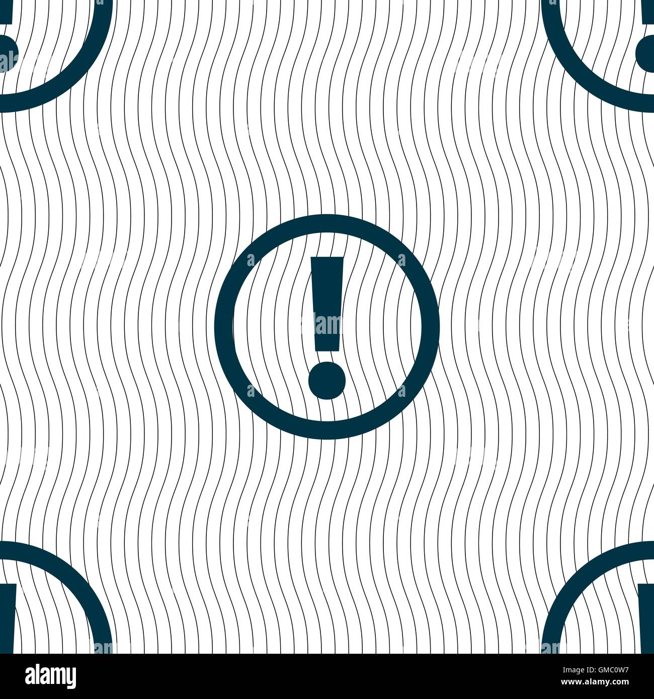 Icône de signe d'attention. Point d'exclamation. Symbole d ...