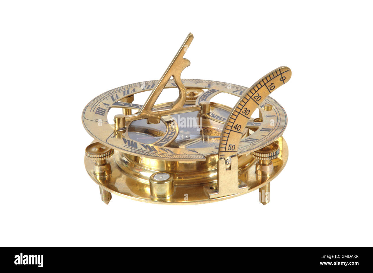 Cadran solaire ancien cadran solaire Banque d'images détourées - Alamy