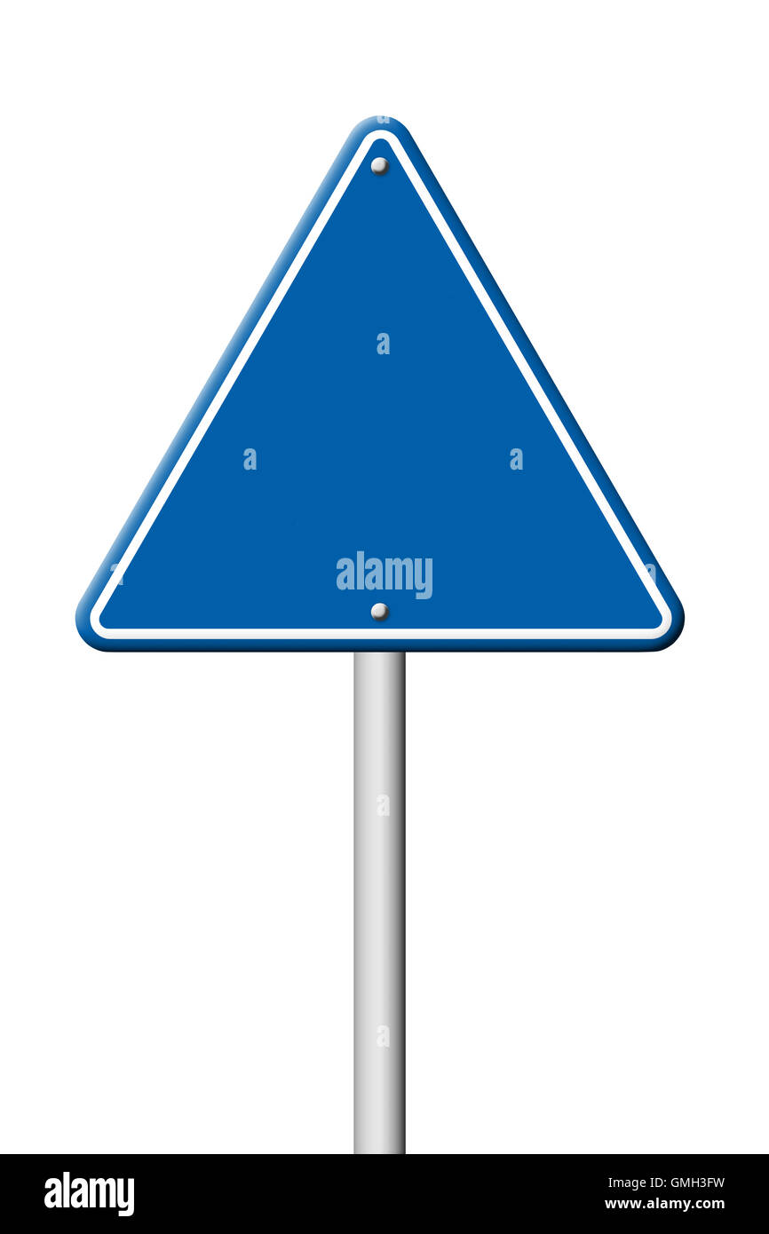 Panneau de signalisation triangulaire vide Banque de photographies et d ...