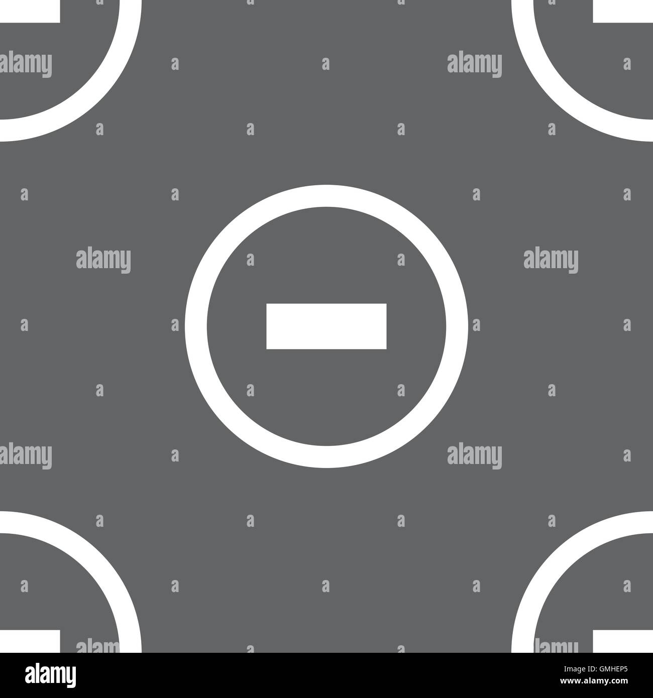L'icône du signe moins. Symbole négatif. Effectuer un zoom arrière ...