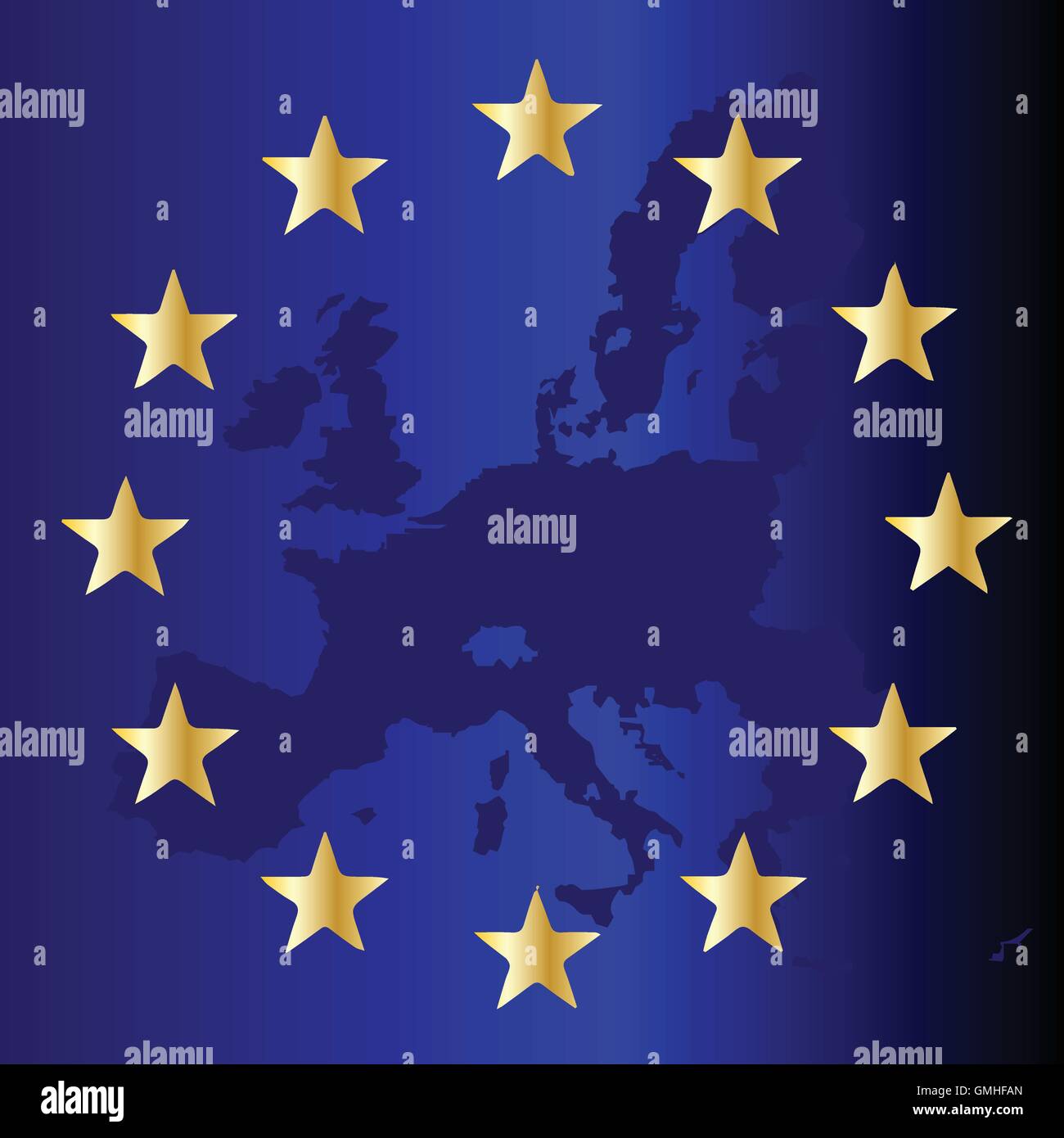 Carte union europeenne Banque d'images vectorielles - Alamy