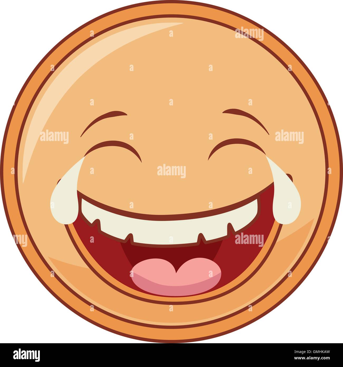 Dessin animé de sentiments d'Émoticônes Image Vectorielle Stock - Alamy