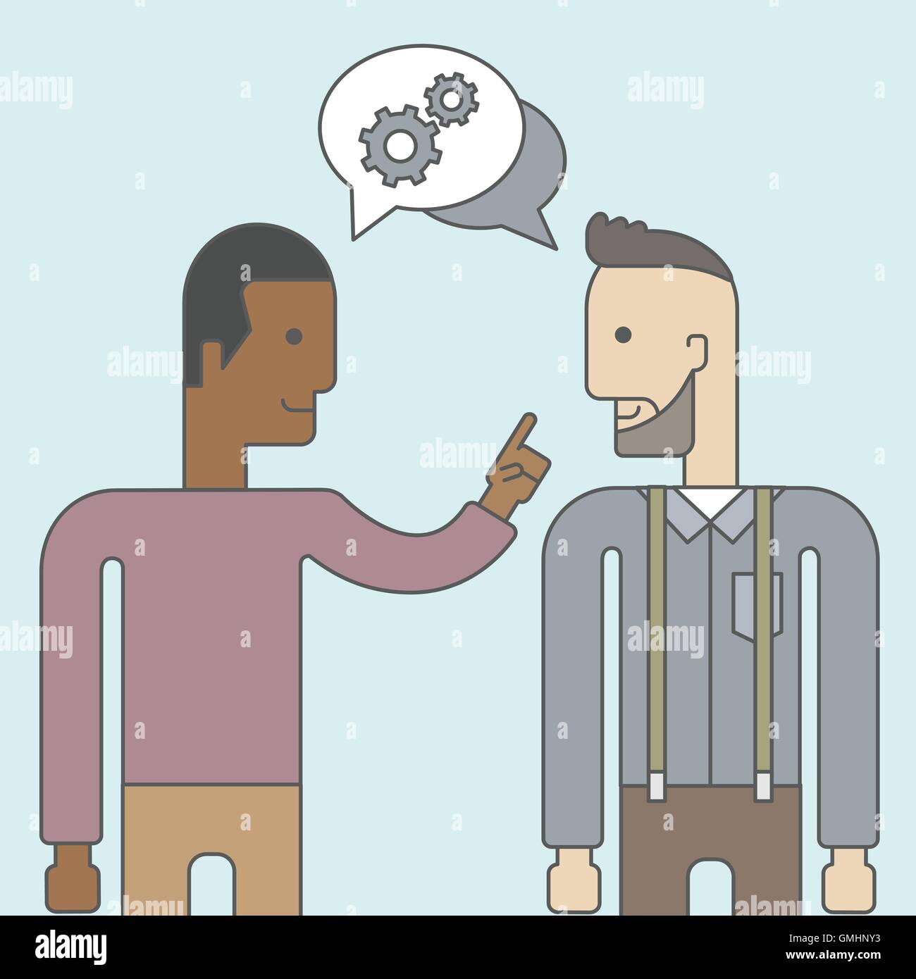 Personnes de partenariat Banque d'images vectorielles - Alamy