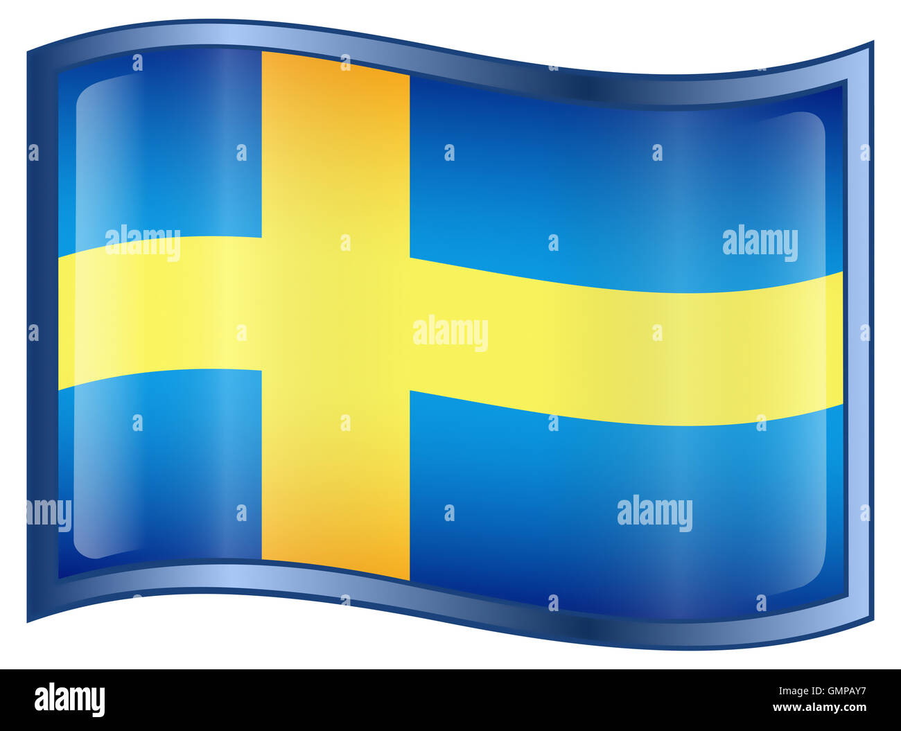 L'icône du drapeau de la Suède Photo Stock - Alamy