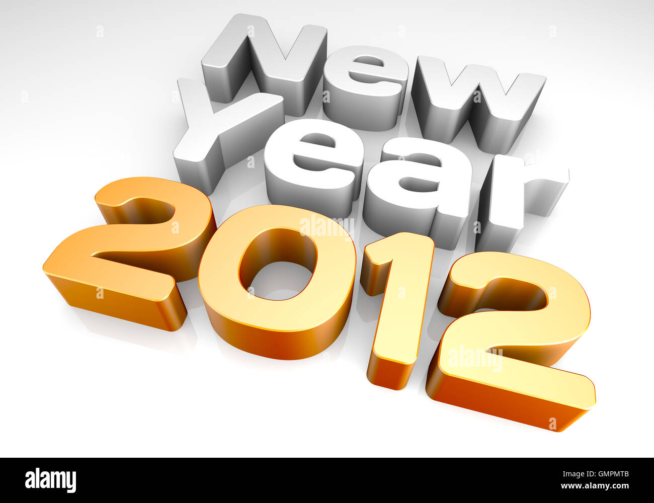 3d nouvel an nouvel an 2012 Banque de photographies et d’images à haute ...