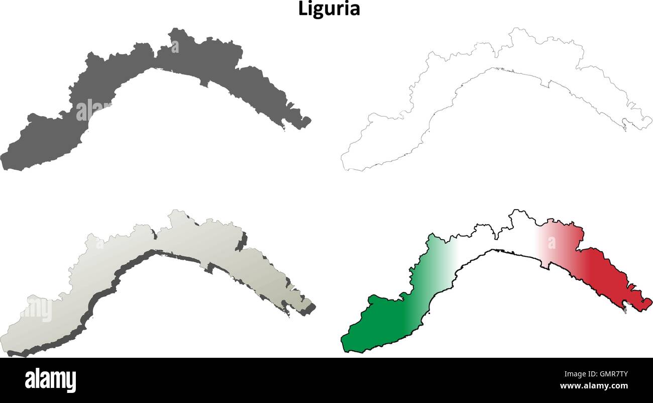 Mappa della liguria Banque de photographies et d’images à haute ...