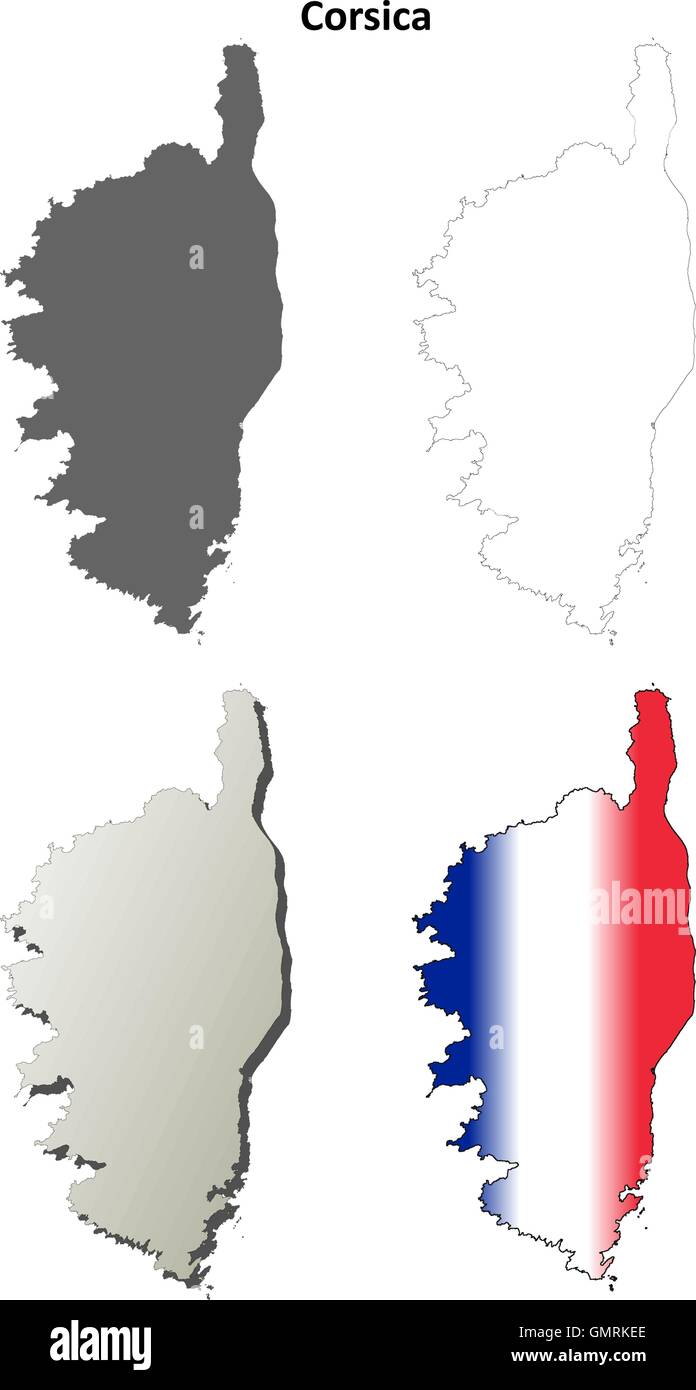 Corse map Banque de photographies et d’images à haute résolution - Alamy