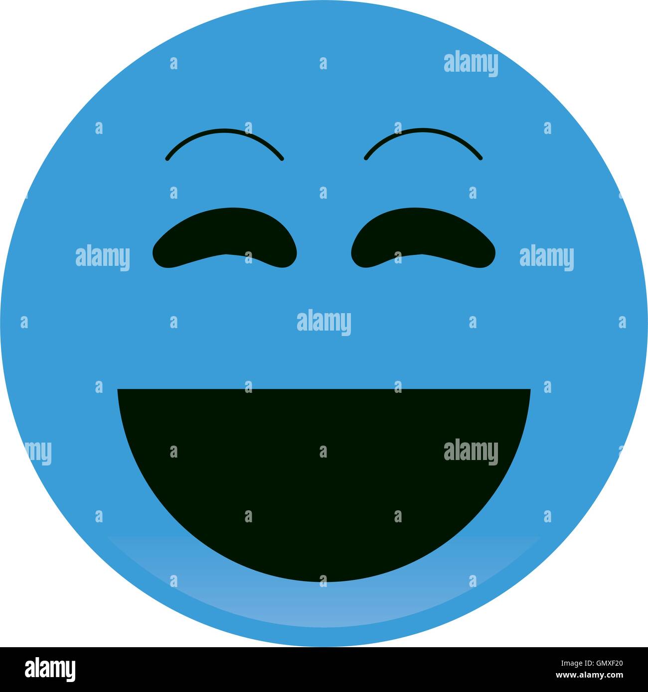 Laughing to tears smiley Banque d'images vectorielles - Alamy