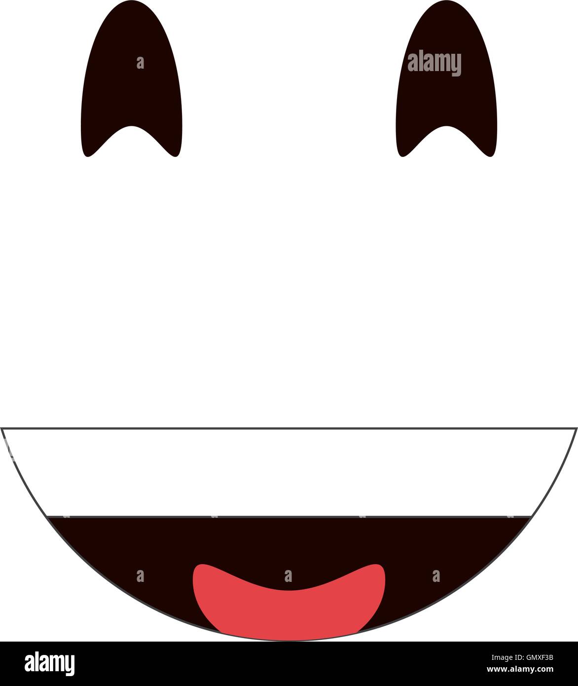 Laughing to tears smiley Banque d'images vectorielles - Alamy