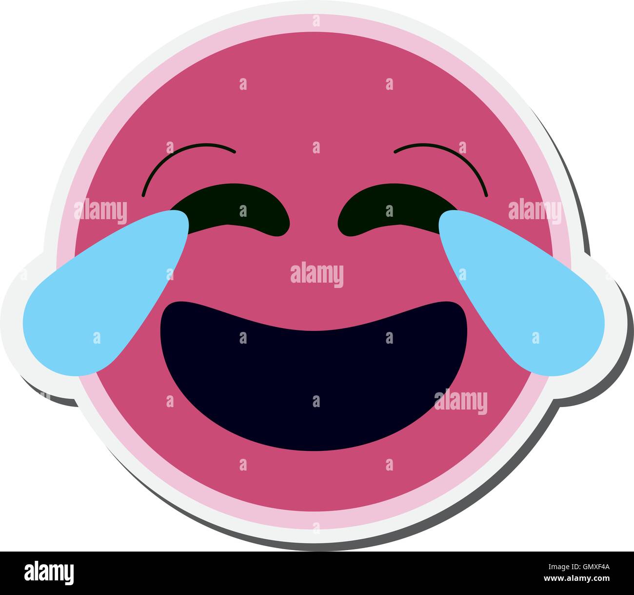 Laughing to tears smiley Banque de photographies et d’images à haute ...