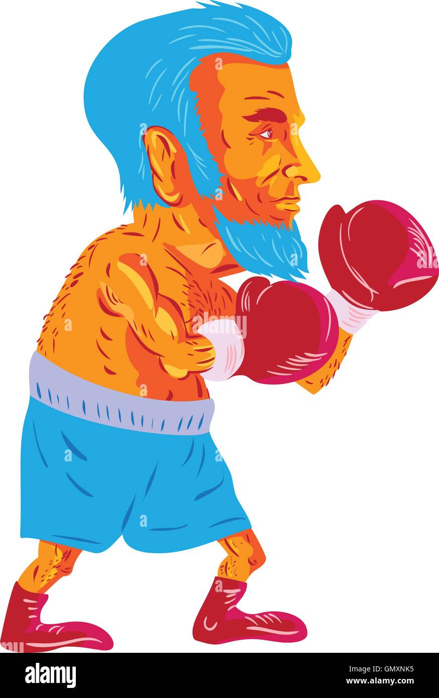 Boxing cartoon Banque de photographies et d’images à haute résolution ...