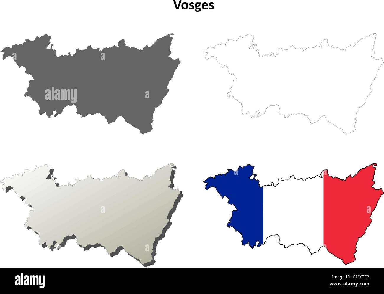 Carte de poitiers Banque d'images vectorielles - Alamy