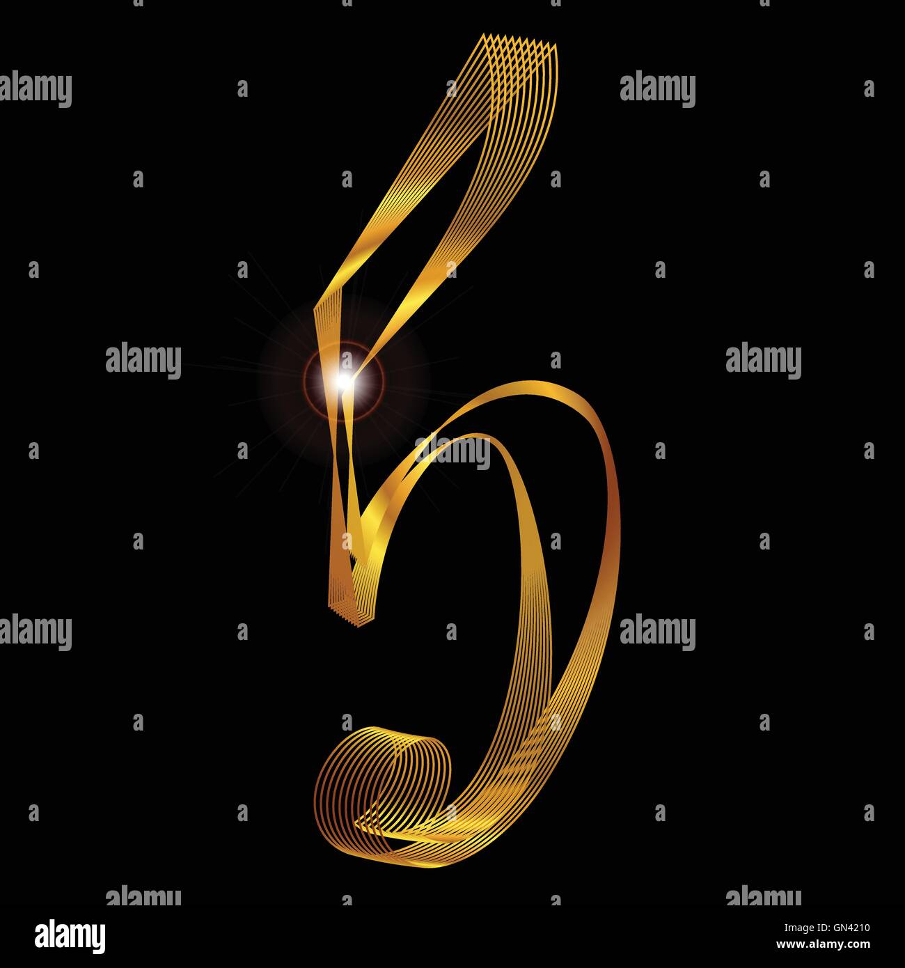 Numéro cinq Banque d'images vectorielles - Alamy