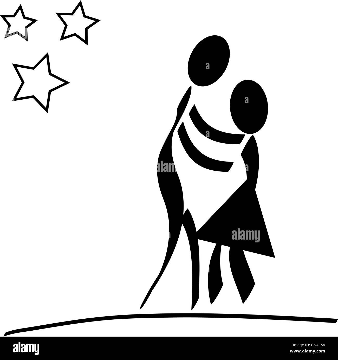 Couple de pictogrammes Banque d'image et photos - Alamy